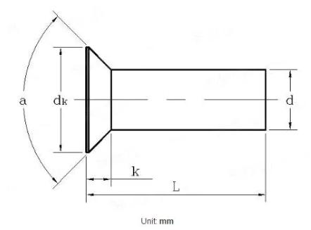 countersunk rivet flat head solid rivet - Haiyanbolt.com