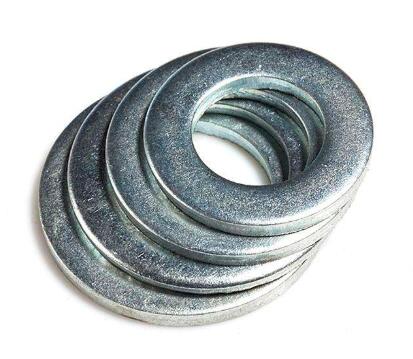 White zinc plated flat washer DIN125, SAE, USS - Haiyanbolt.com