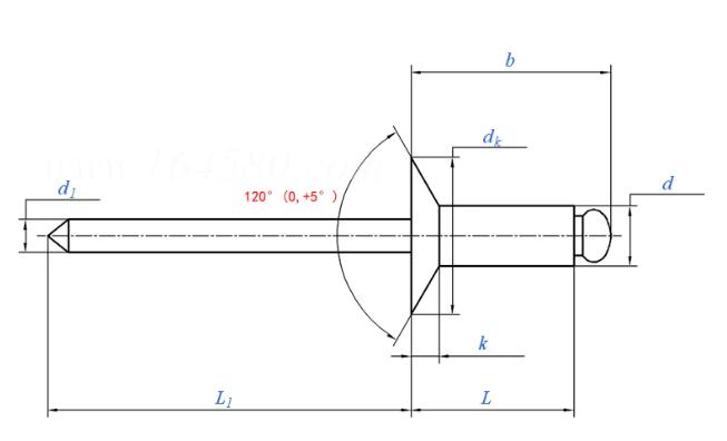 DIN7337B Countersunk Head Open End Blind Rivets - Haiyanbolt.com